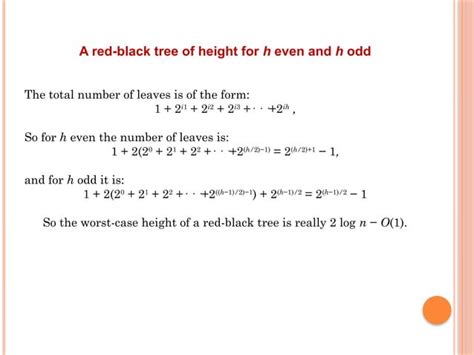 Red Black Tree Presentation In Algorithm Pptx