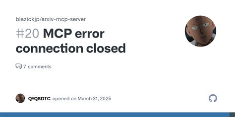 Mcp Error Connection Closed · Issue 20 · Blazickjparxiv Mcp Server