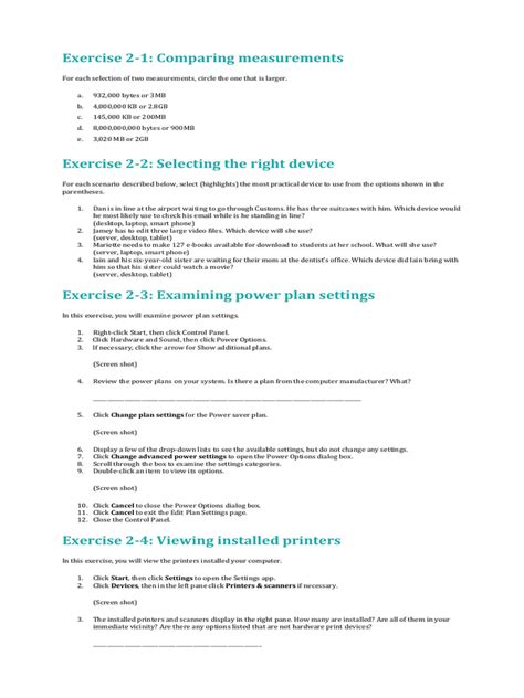 Lab Exercise Lesson 2 Pdf Personal Computers Computing Platforms