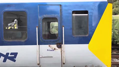 Nir 450 Class ‘thumper Dmu Leaving Downpatrick Station 12 August 2023