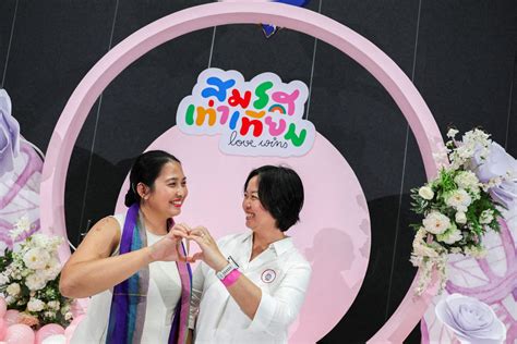 In Pictures Thailand Holds Its First Same Sex Weddings January 23