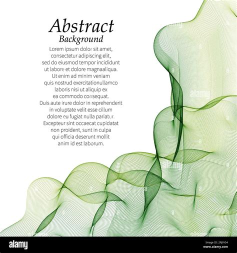Abstract Green Wave Wave Pattern As A Design Elemen Stock Photo Alamy