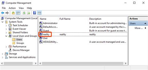 Adding Reality User To Windows Zero Density Documentation
