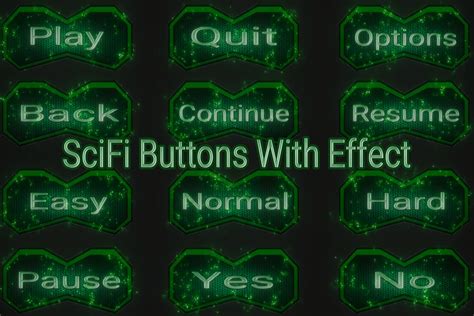 Sci Fi Buttons With Particle Effects Vfx Particles Unity Asset Store