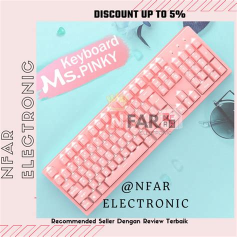 Jual Keyboard Gaming Pink Keyboard Lucu Mekanik Keyboard Gamers Kabel Jakarta Pusat Nfar
