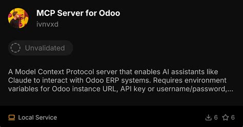 Servidor Mcp Para Odoo Mcp Servers · Lobehub