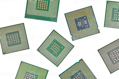 Bunch Of Cpu Central Processor Units Isolated Background 13032290
