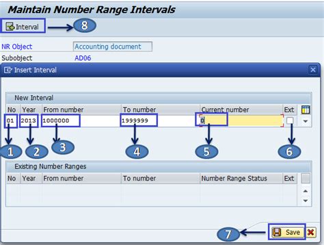 Sap Fico Central Define Document Number Ranges In Sap