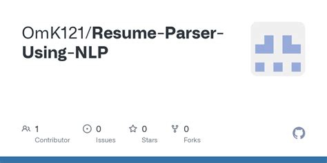Github Omk121resume Parser Using Nlp