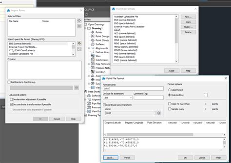 solved import points with long and lat autodesk community