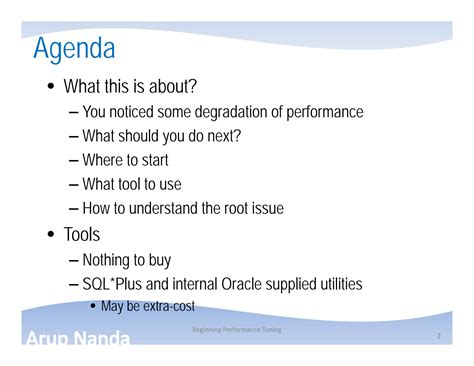Solution Oracle Beginning Performance Tuning Arup Nanda Studypool