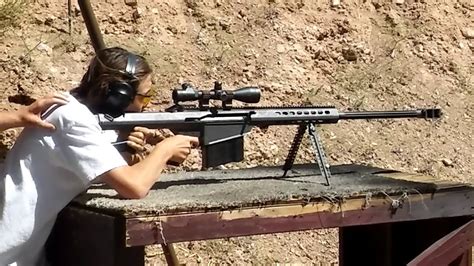50 Caliber Sniper Rifle Shot