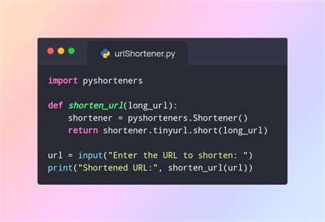 Pythonprojects 30daysofpython Automation Urlshortener Learntocode