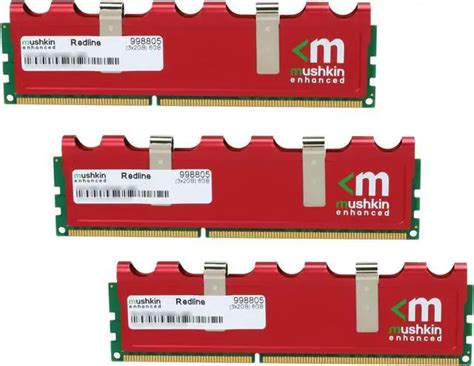 Mushkin Enhanced Redline 6gb 3 X 2gb Ddr3 1600 Pc3 12800 Desktop