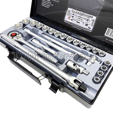 ชุดบล็อก Force รุ่น 4245b 24ชิ้น งานทน ฟอร์ซ ชุดลูกบล็อก Force ประแจ