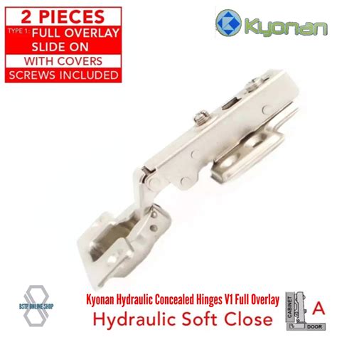 Kyonan Hydraulic Soft Close Concealed Hinge 2 Pcs Shopee Philippines