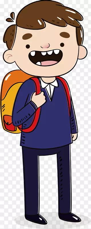 卡通学生人物png图片素材下载 图片编号7635884 Png素材网