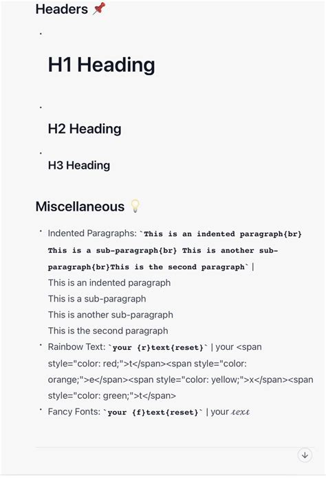Chatgpt Formatting Cheatsheet Rpromptdesign