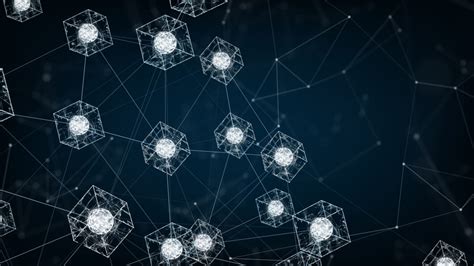 Premium Photo Blockchain Network Concept Isometric Digital Blocks Square Code Big Data Connection