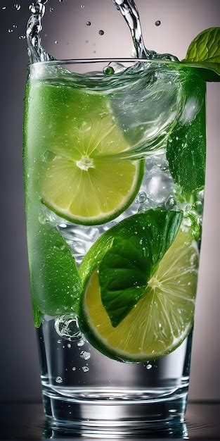 Premium Ai Image A Fresh Lime Squash Juice