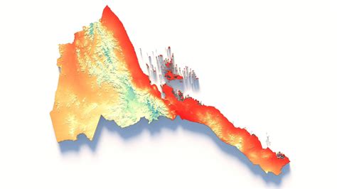 Eritrea Terrain Map 3d Model By 3dstudio Eritrea Terrain Map 3d Model By 3dstudio