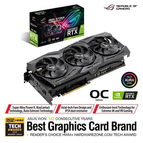 Asus Rog Strix Geforce Rtx Oc Edition Gb Gddr Lazada Indonesia