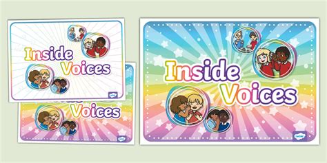 Inside Voices Display Poster Teacher Made Twinkl