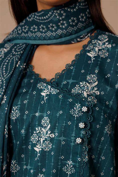 Unstitched Printed Lawn 3 Piece Saya