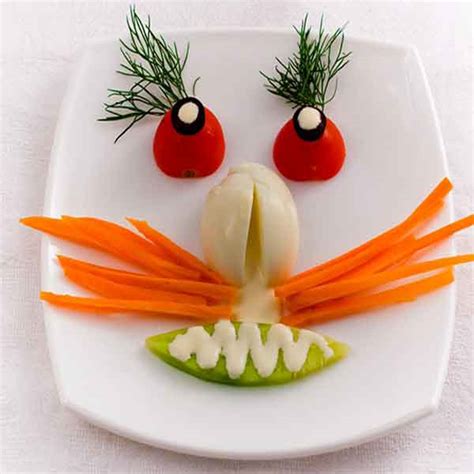 عکس تزیین غذا و سالاد برای بچه ها