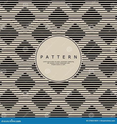 Luxury Stripe Square Line Abstract Pattern Design Elegance Box Line Pattern Stock Vector