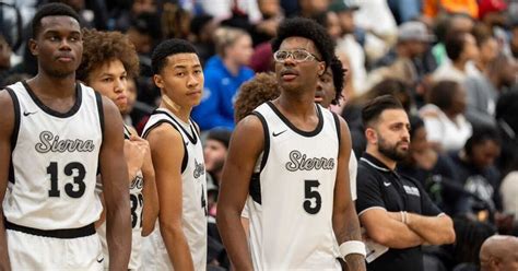 Bryce James Converts Five First Half Three Pointers In Sierra Canyons