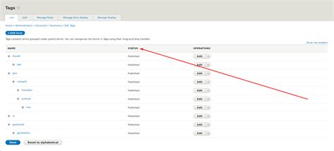 how to add a column to taxonomy overview page