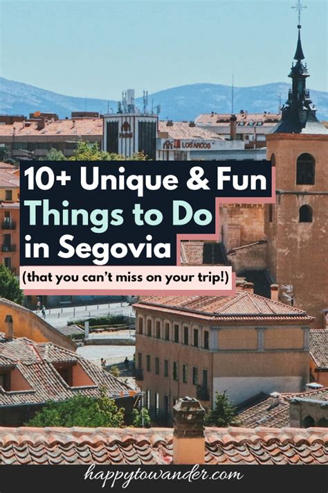 Unique Fun Things To Do In Segovia Spain