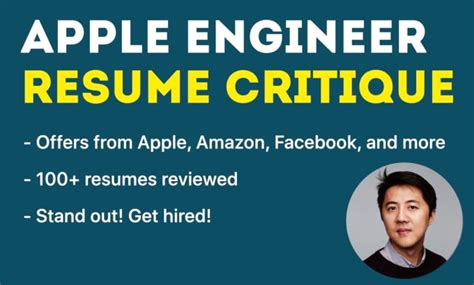 Review And Edit Your Tech Resume As A Faang Engineer By Joonyoung82