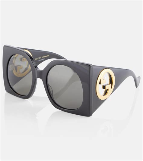 Gucci Interlocking G Oversized Cutout Sunglasses Gucci