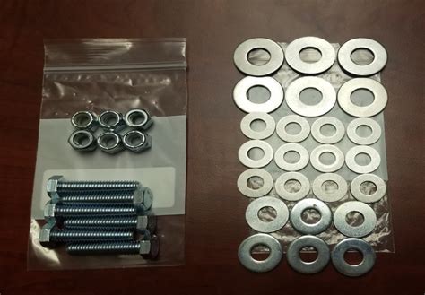 Cargoglide Cgik Alum6 Bed Accessories Installation Kit Includes Bolts And Aluminum Washers