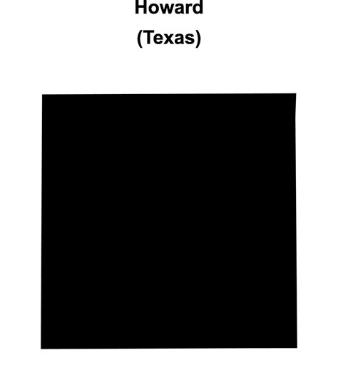Howard County Texas Blank Outline Map 47450242 Vector Art At Vecteezy