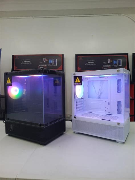 Netcodex Ph Coolman Reyna White M Atx Itx Pc Case With 3 Pre Installed Color Fans