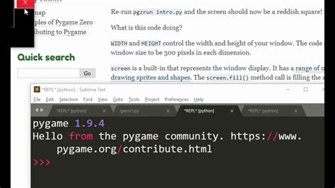 Pygame Zero What Is It An Introduction Youtube