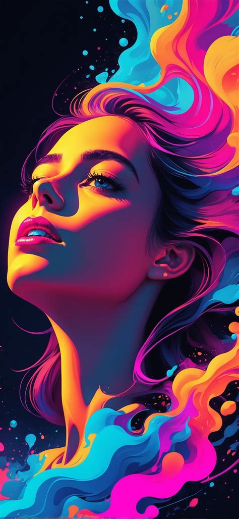Neon Girl Iphone Wallpapers R Iphonewallpapers