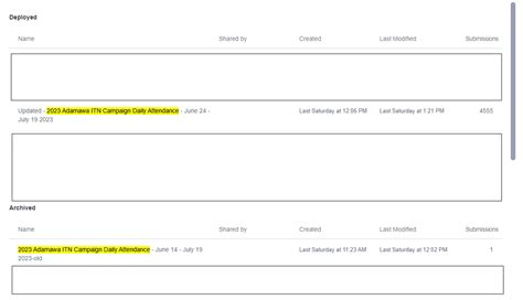 Missing Form On The Kobocollect Humanitarian Server Data Management
