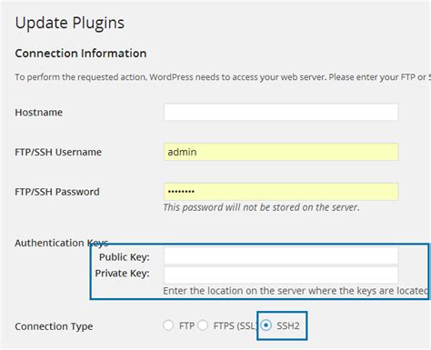 Review The FTP Credentials Form WordPress Trac