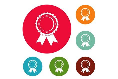Award Icons Circle Set Vector By Anatolir56 TheHungryJPEG