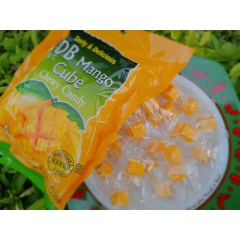 Halal Db Mango Cube Chewy Candy Qq 130g芒果软糖很qmango Candy 90g Lazada