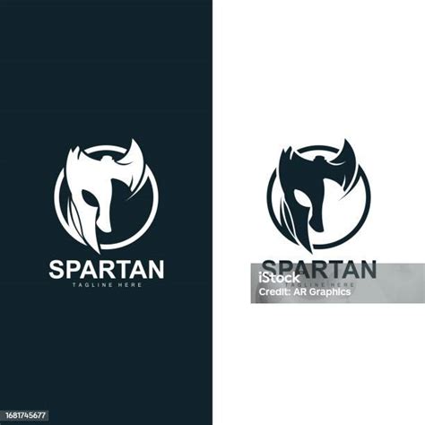 스파르타 전사 로고 간단한 일러스트레이션 실루엣 벡터 디자인 검에 대한 스톡 벡터 아트 및 기타 이미지 검 검투사 고대의 Istock