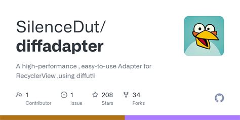 Github Silencedutdiffadapter A High Performance Easy To Use Adapter For Recyclerview