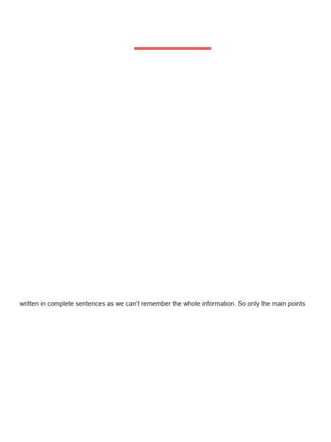 Note Making Pdf Information