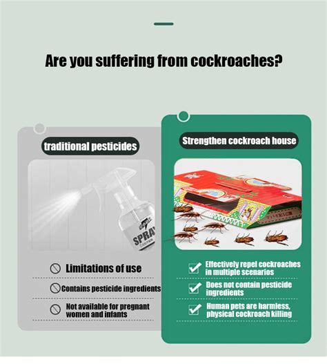 Free Roach Bait 】 20pcs Cockroach Traps Roach Killer Cockroach Killer