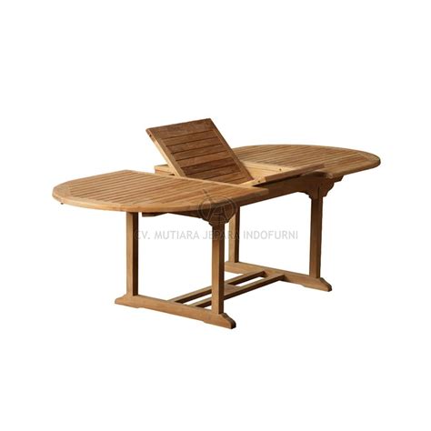 Oval Extend Table 100 Indonesia Furniture Premium Teak For Export