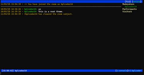 Profanity A Console Based Xmpp Client Theme Gallery